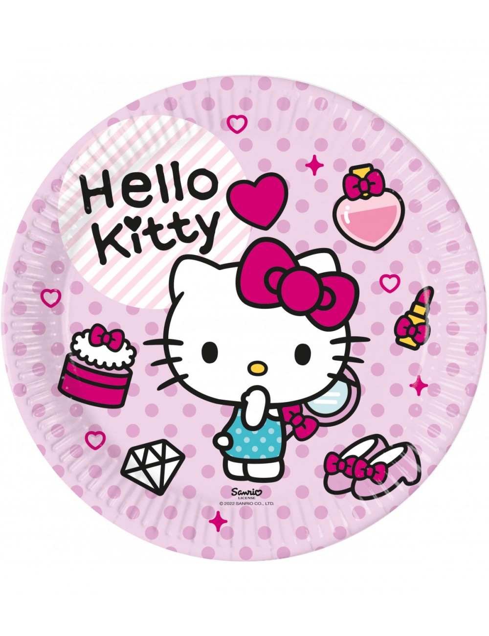 Set 8 farfurii Hello Kitty Elegant 23cm